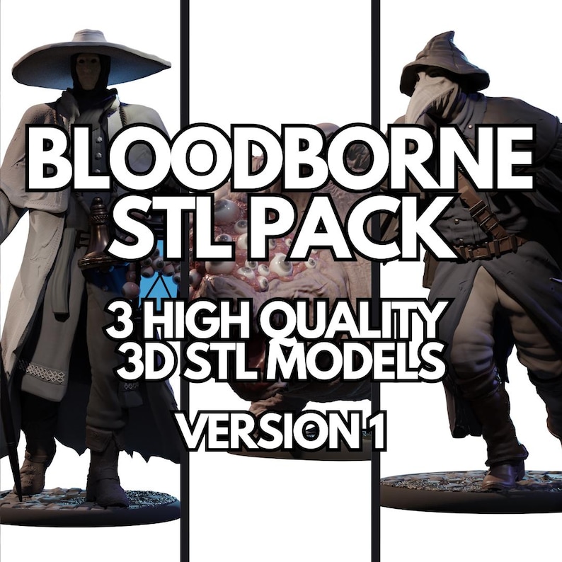Bloodborne STL Pack Version 1 | High Quality 3D Printable Digital Files ...
