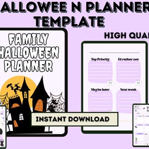 Editable Halloween Printable Planner Spooky & Purple-themed Digital ...