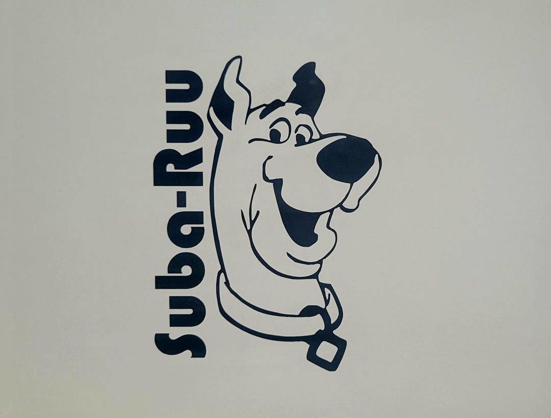 Subaru Moo Moo Decal, Dog Cartoon Sticker - Etsy Australia