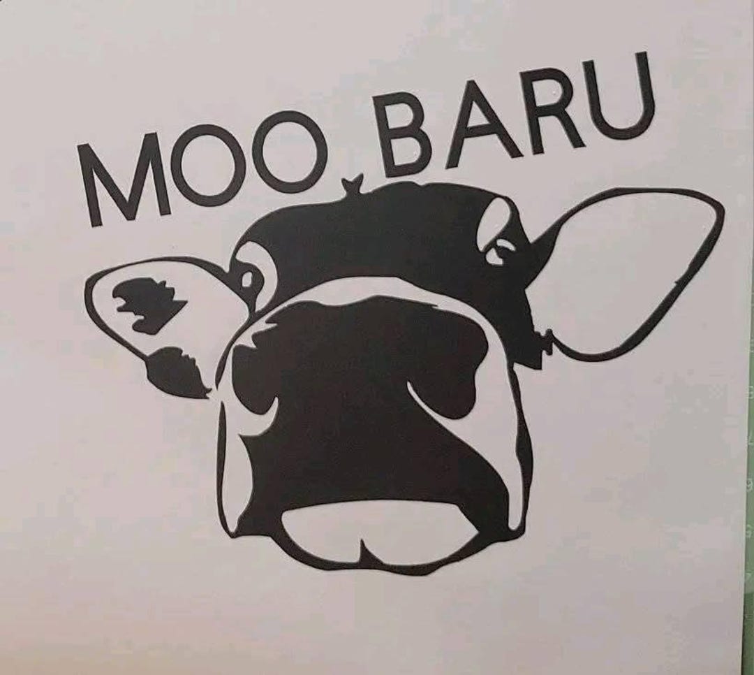 Moo Moo for Subaru Decal - Etsy