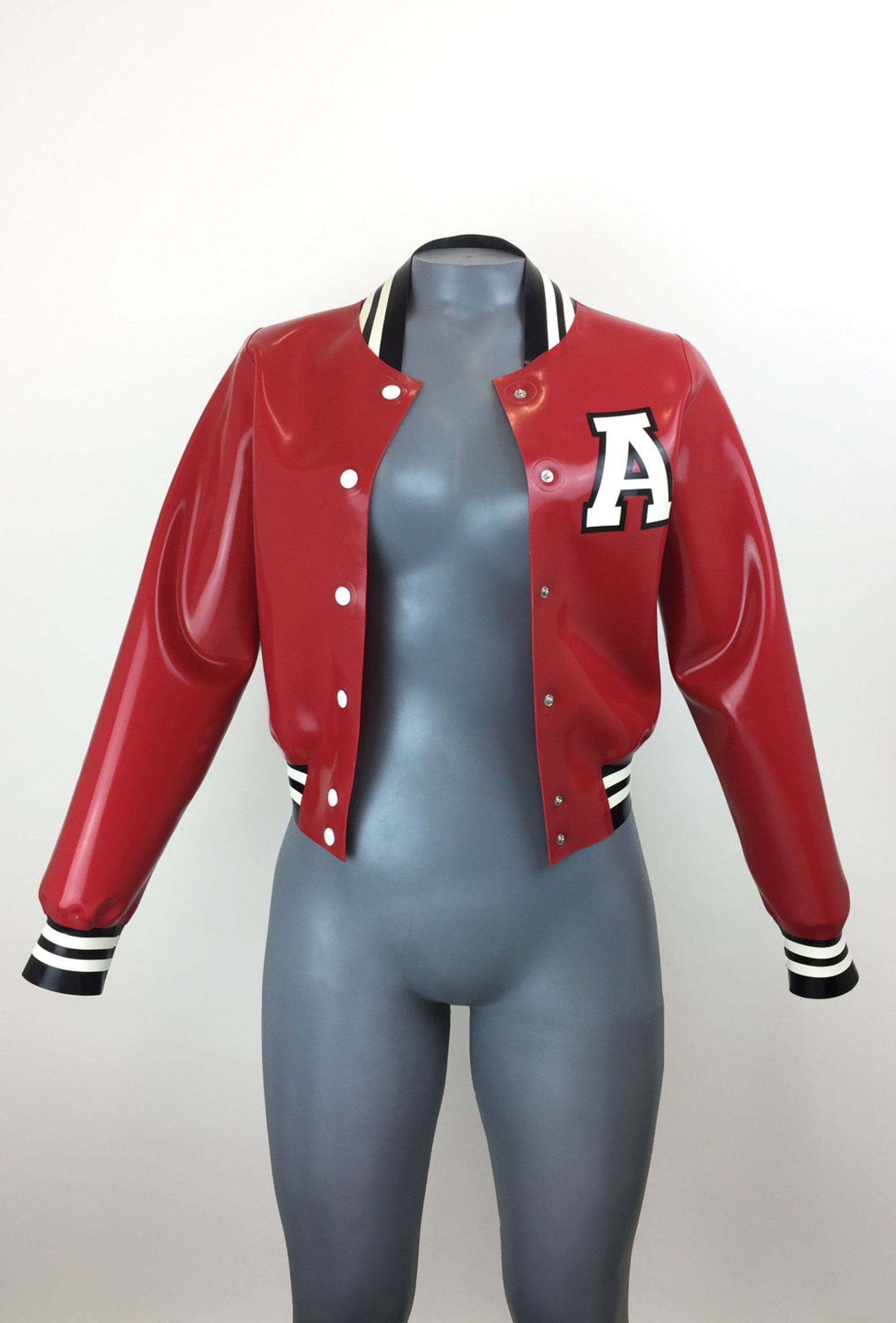 Lady Lucie Latex Varsity Jacket - Etsy