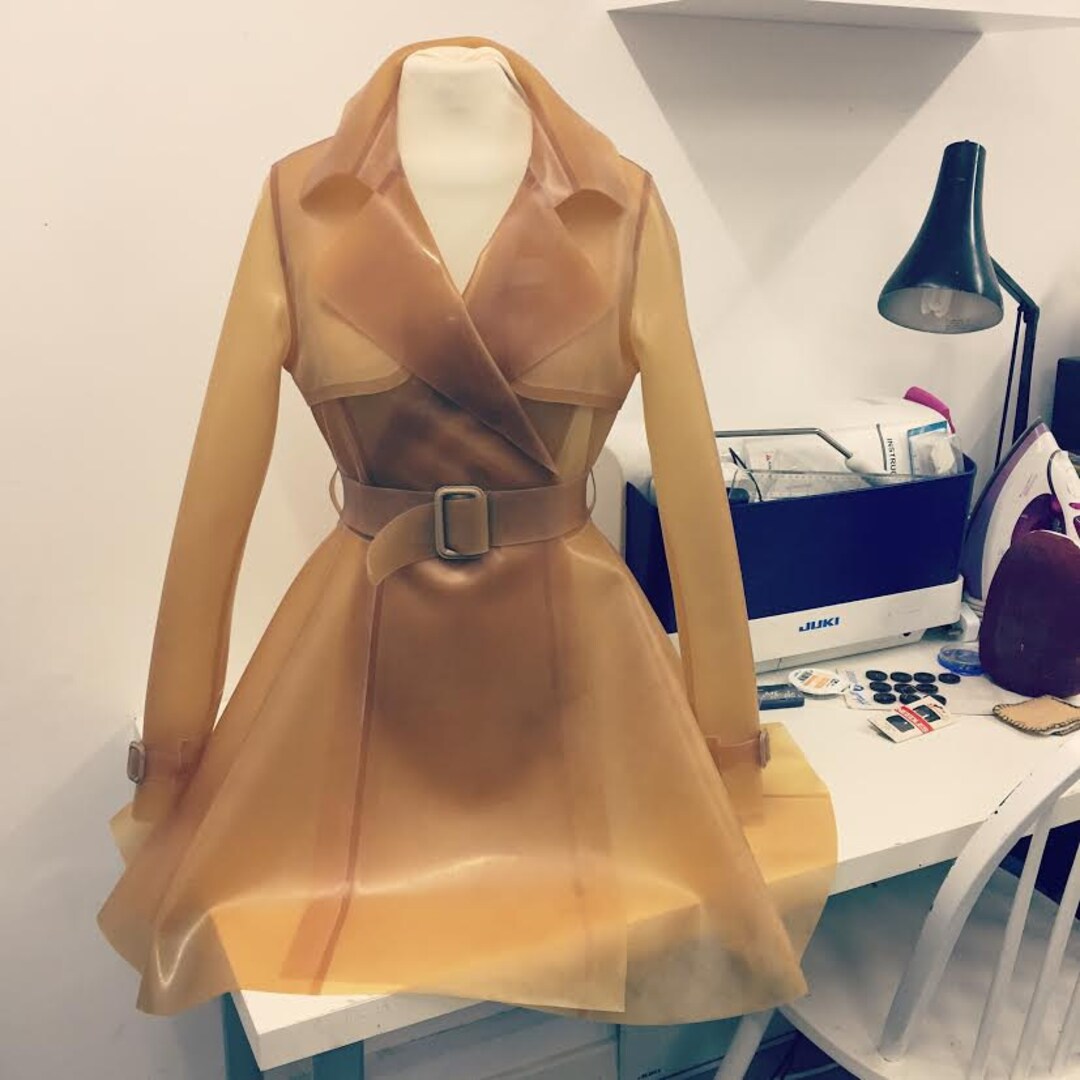 Latex Tailored Macintosh / Mac Coat - Etsy UK