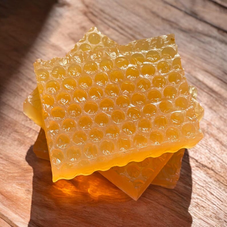 Honeycomb Natural Handmade Soap | Gentle Face , Hand, and Body Soap Bar ...