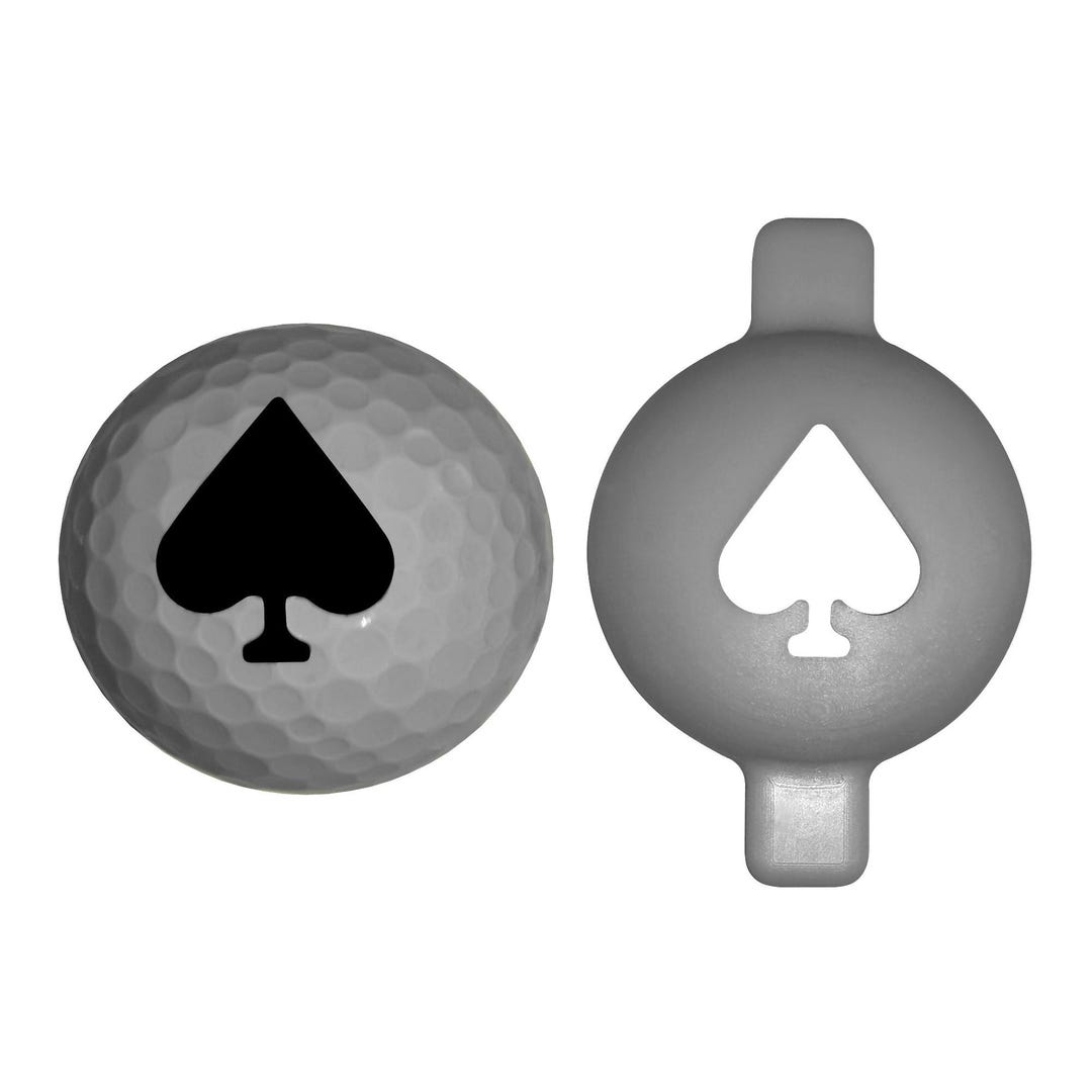 Spades, Ace, Golf Ball Stencil, Marker, Personalize Your Balls - Etsy