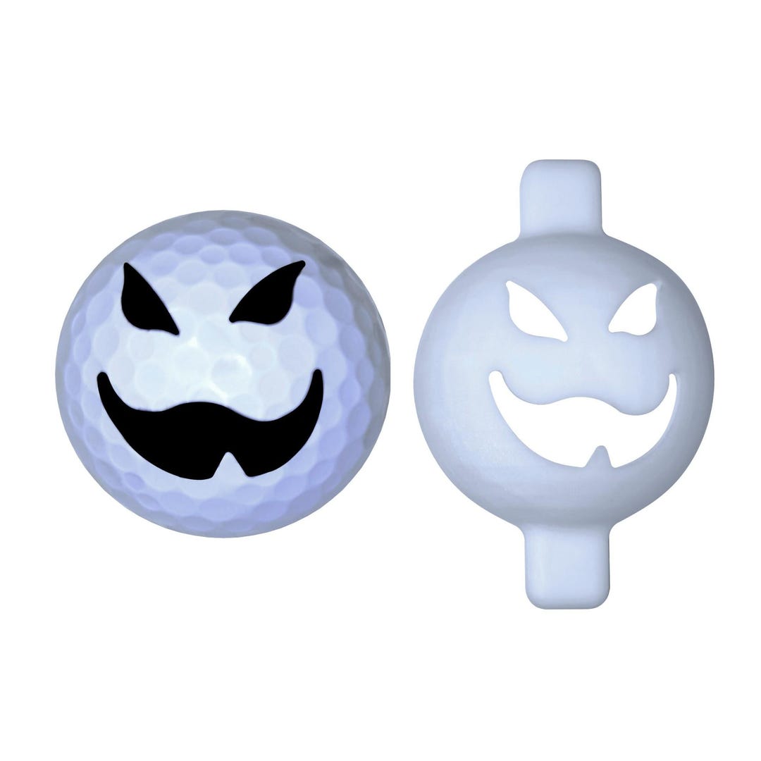 Scary Face, Halloween, Golf Ball Stencil, Marker, Personalize Your ...