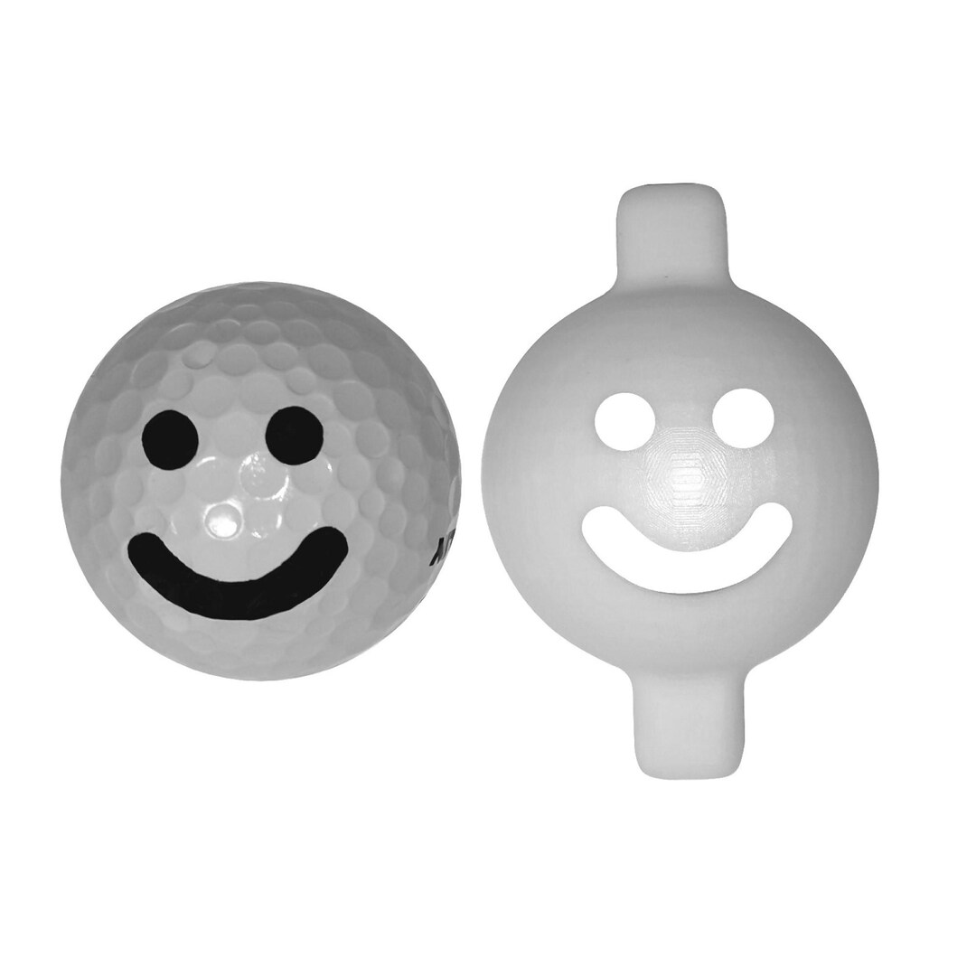 Smiley Face Golf Ball Marker Personalize Your Balls - Etsy