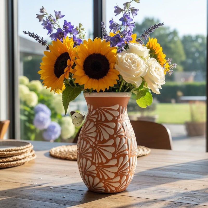 Vase Handpainted in Mexico - Etsy