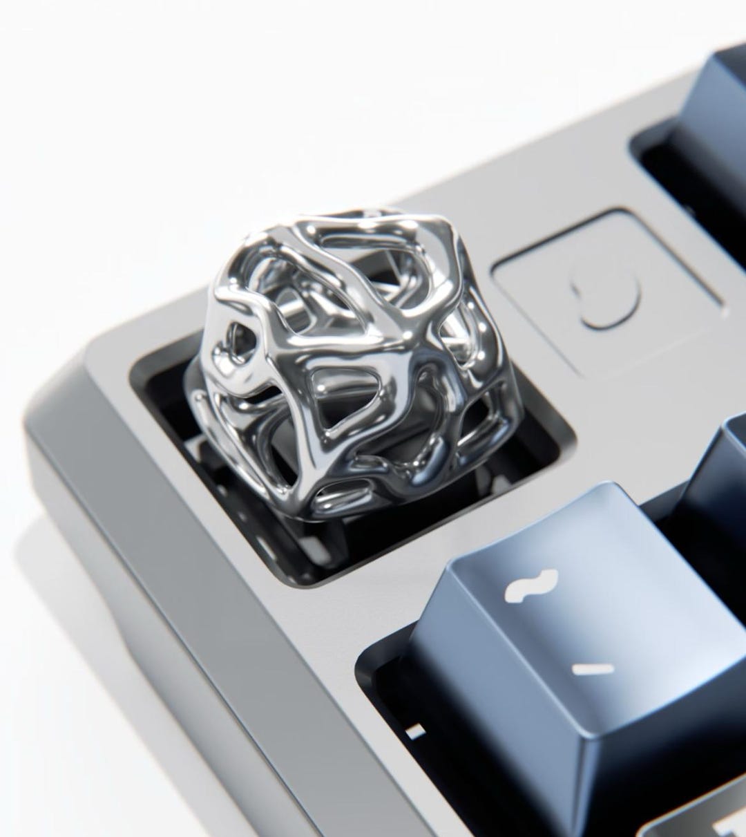 Laser-cut Openwork Metal Keycaps, Artisan Keycap Sci-fi Skeletonized ...