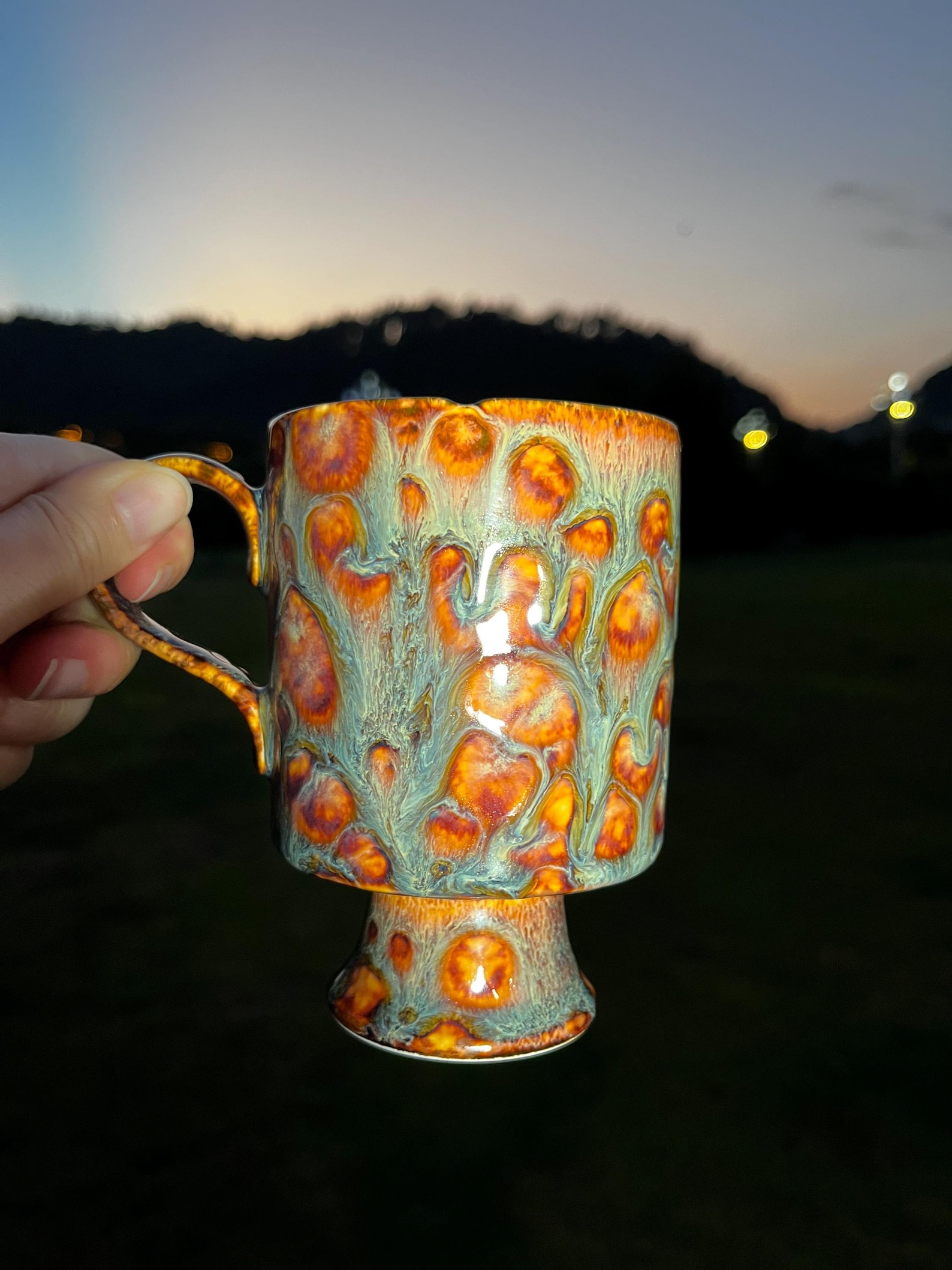 Ceramic Mug, Pottery Mugs – Molten Glaze, Unique Glazed Ceramic Coffee ...