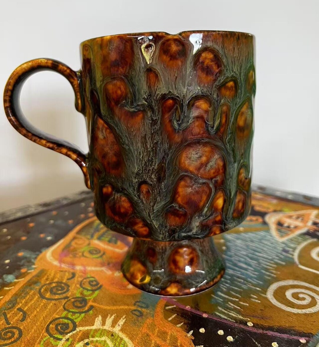 Ceramic Mug, Pottery Mugs – Molten Glaze, Unique Glazed Ceramic Coffee ...