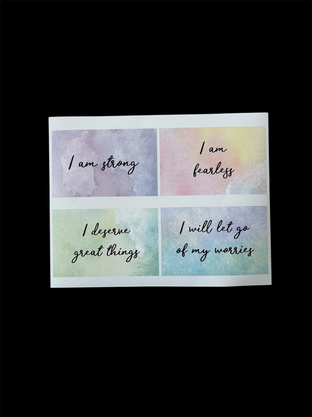 Positive Affirmations #3 Window Clings - Etsy