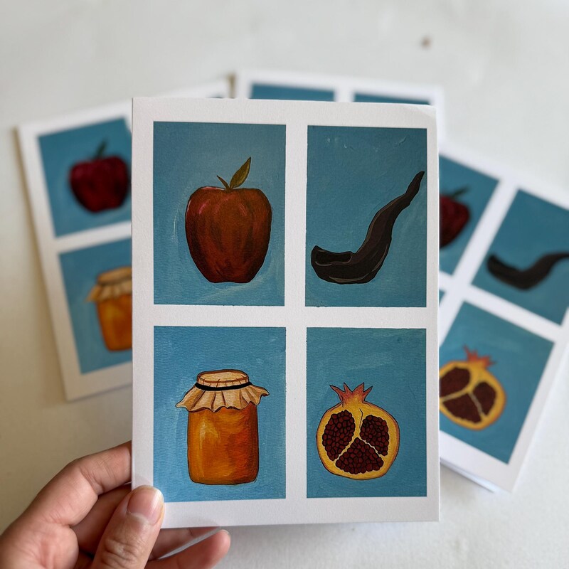 Rosh Hashanah Cards - Etsy