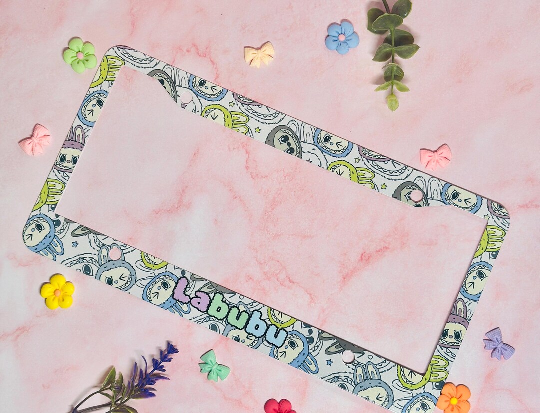 Labubu Car Plate Frame (1pc) - Etsy
