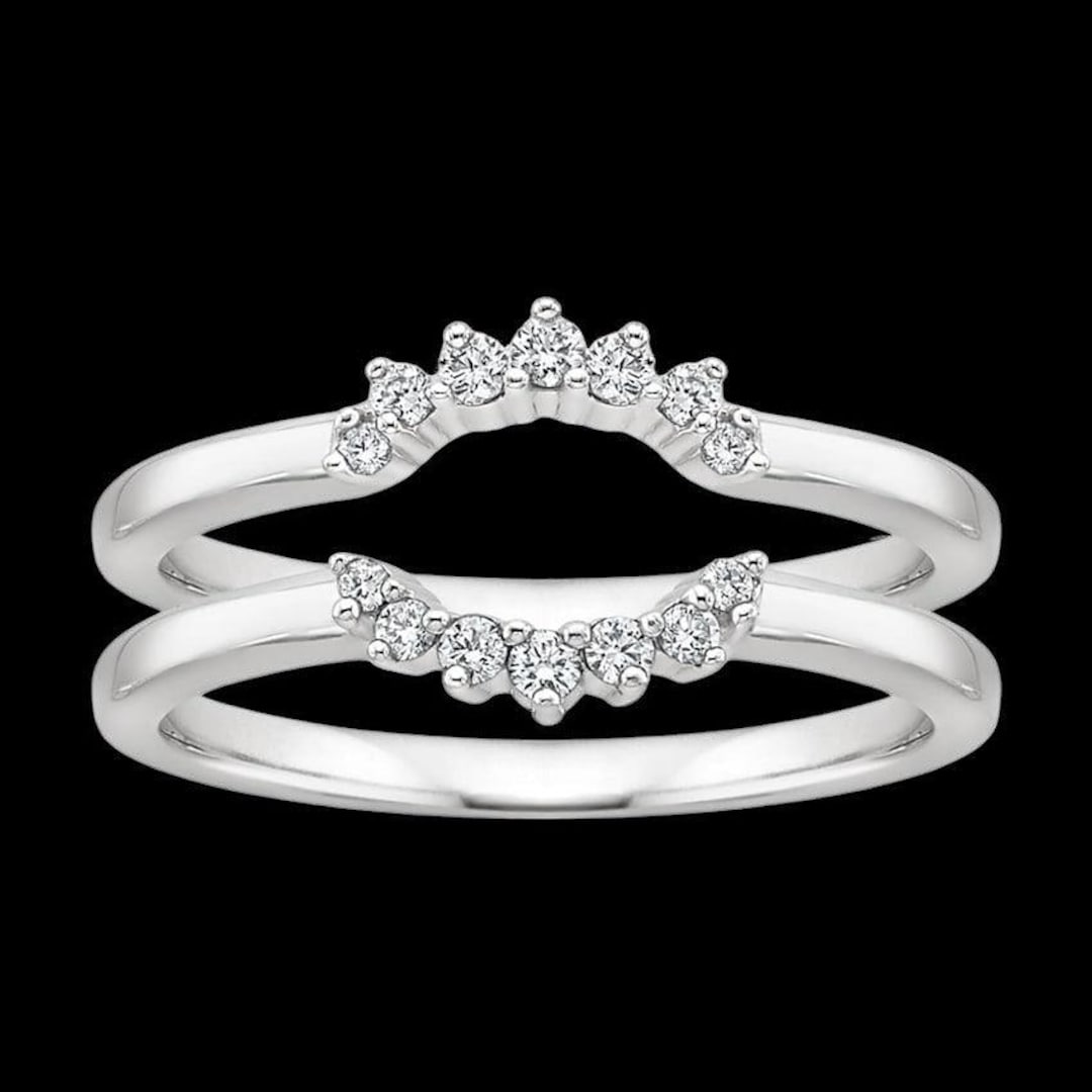 Crescent Nested Lab Grown Diamond Ring Stack - Etsy
