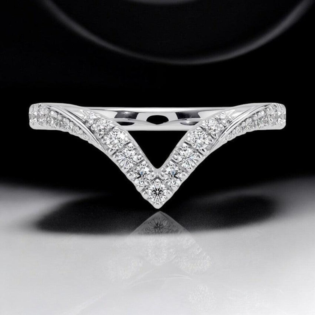 Elongated Contour Lab Grown Diamond Ring - Etsy