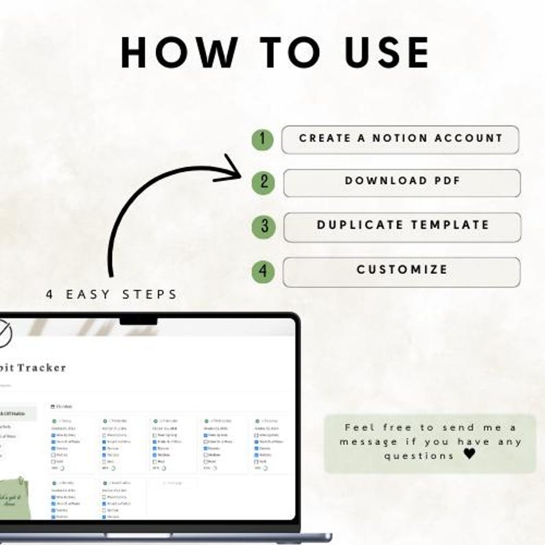 Notion Habit Tracker, Notion Template, Notion Planner, Notion Life Planner, Aesthetic Notion ...