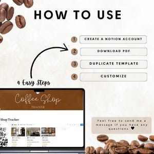 Notion Coffee Shop Tracker, Notion Template, Notion Planner, Notion ...