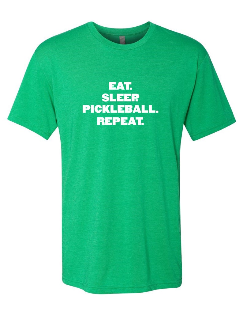 Eat. Sleep. Pickleball. Repeat Graphic Statement T-shirt, Pickleball ...