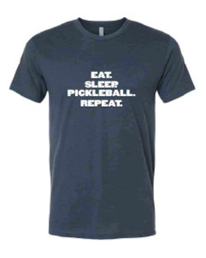 Eat. Sleep. Pickleball. Repeat Graphic Statement T-shirt, Pickleball ...