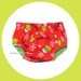 Red Christmas Print Diaper Cover, Baby Toddler Holiday Bottoms ...