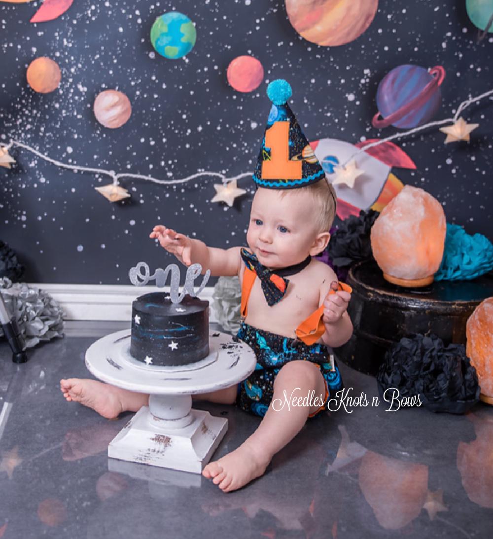 Boys Outer Space Smash Outfit, Out of This World 1st Birthday Outfit ...