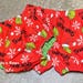 Red Christmas Print Diaper Cover, Baby Toddler Holiday Bottoms ...