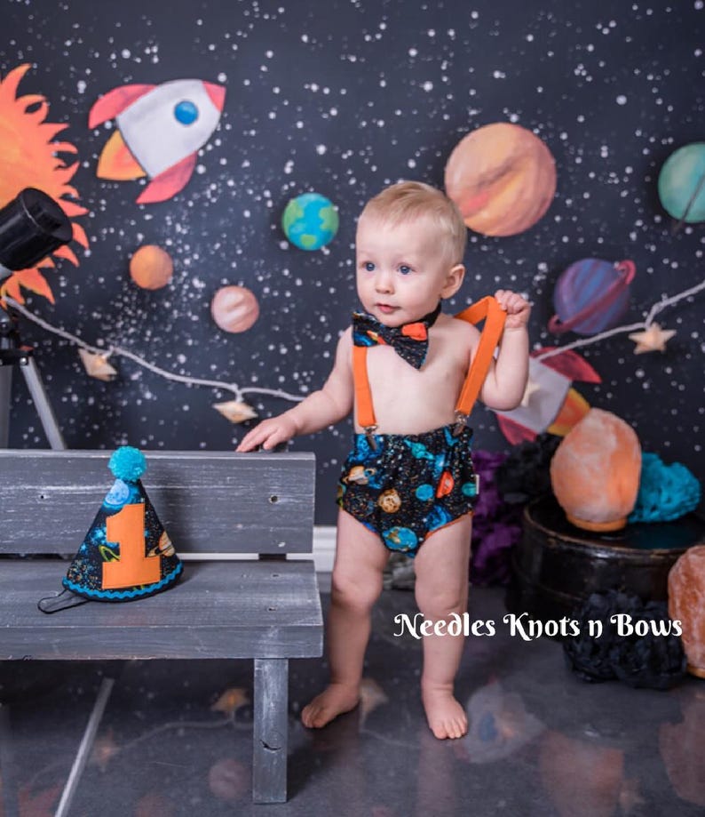Boys Outer Space Smash Outfit, Out of This World 1st Birthday Outfit ...