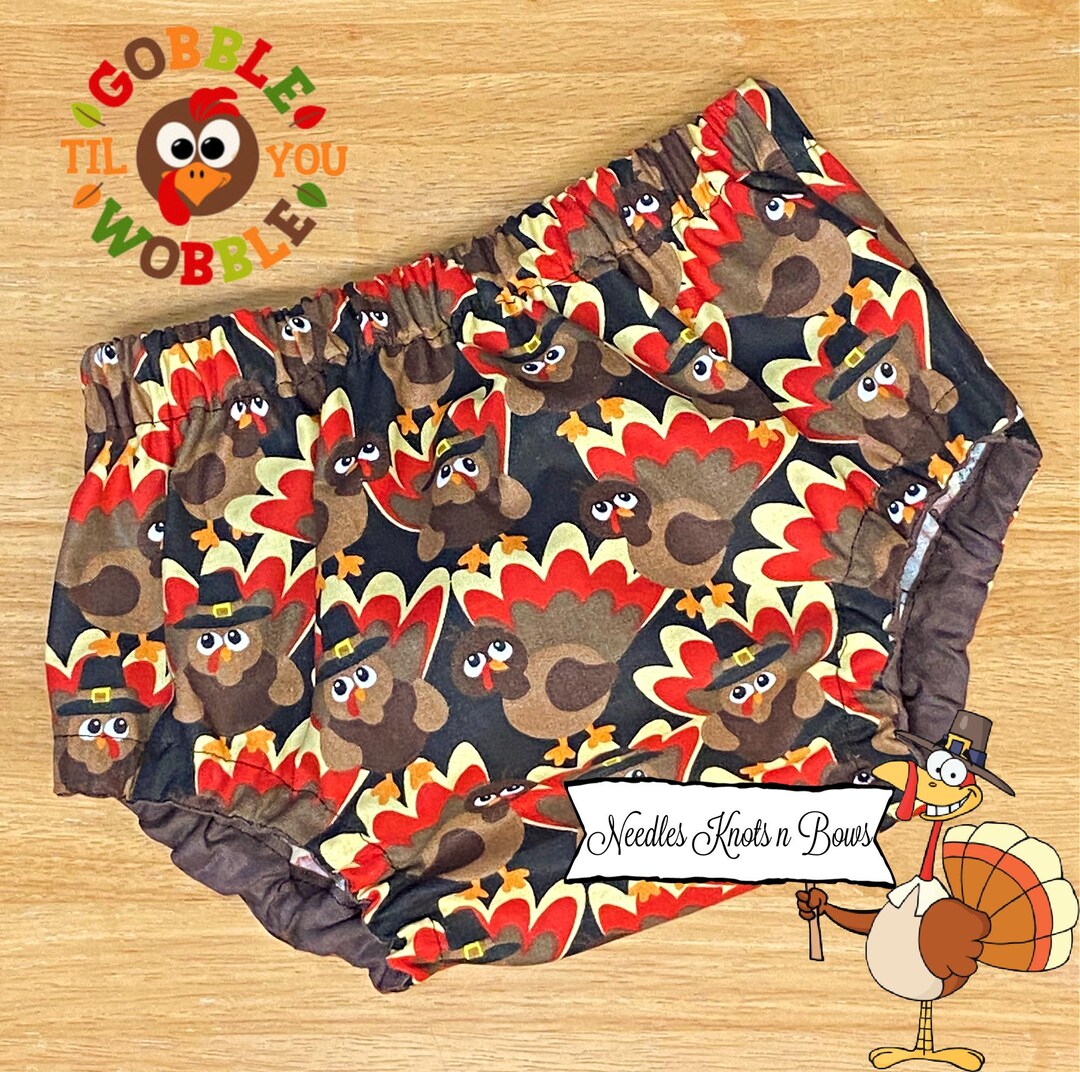 Thanksgiving Turkey Diaper Cover, Baby Bottoms, Bloomers, Baby Toddler ...