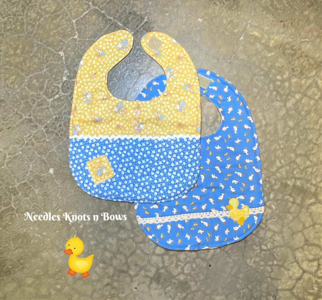 Ducks Baby Bib 2 Pack Set, Large Gender Neutral Bibs, Toddler Bibs ...