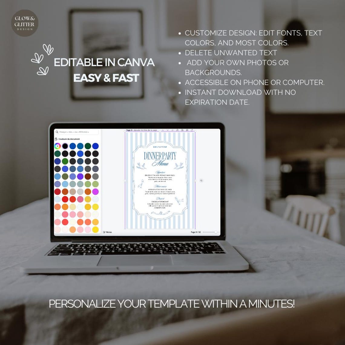 Café & Bakery Menu Templates – Customizable Canva Designs for Instant ...