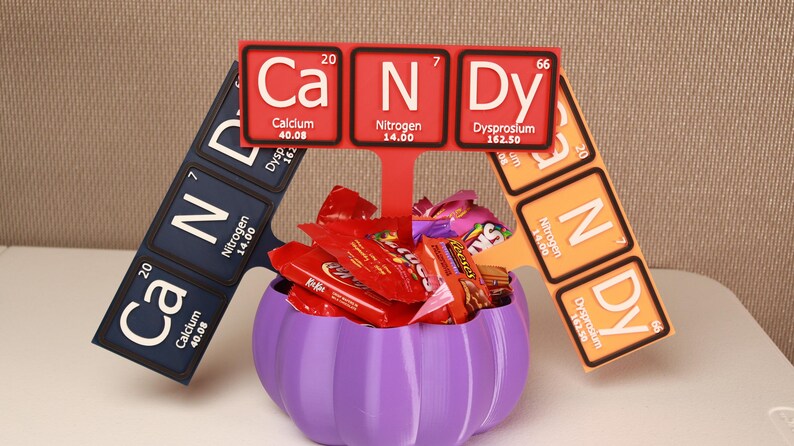 Candy Periodic Table Sign 3D Printed Teacher's Gift, Classroom Reward ...