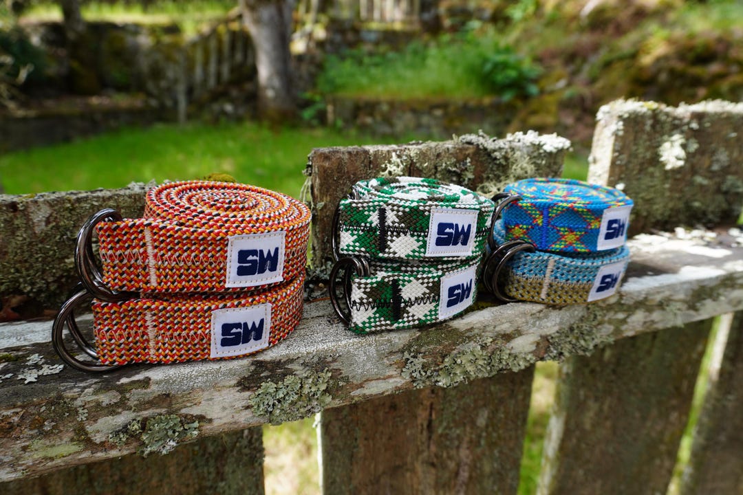 Upcycled Climbing Rope Belt | Double D-ring Belt for Hiking, Climbing ...