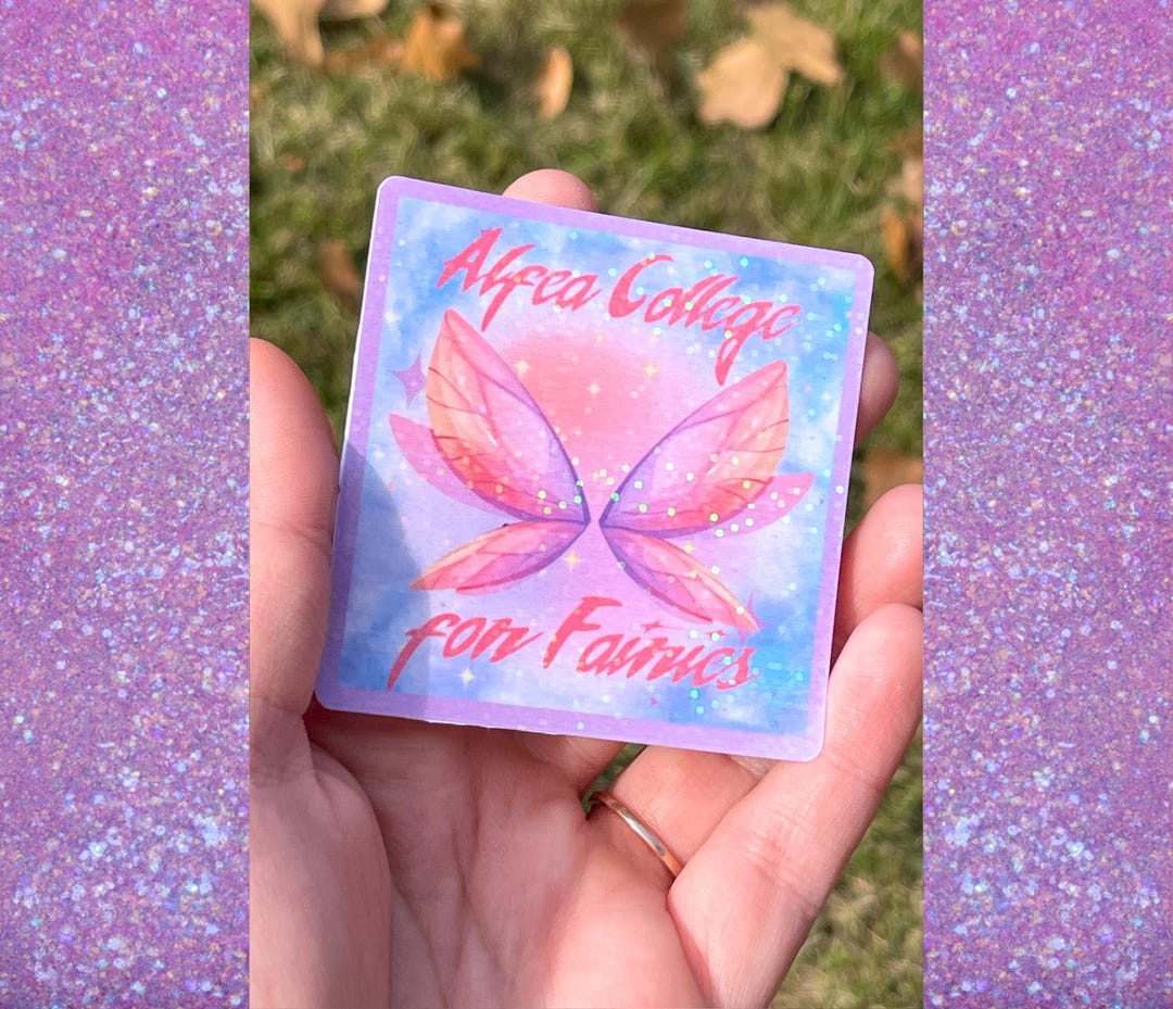 Winx Club Alfea College for Fairies Dotted Holographic Sticker - Etsy UK
