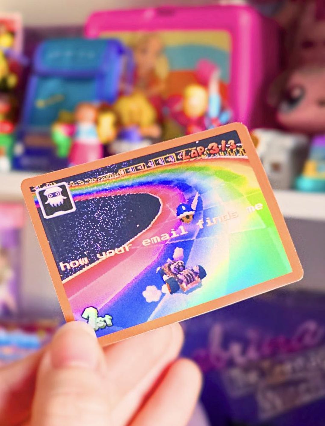 Retro 90s Gaming How Your Email Finds Me Holographic Sticker - Etsy
