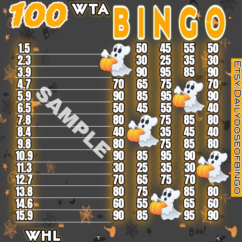 Halloween Bingo - Etsy