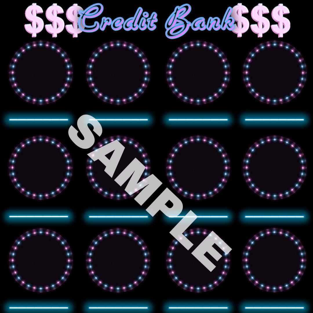 Bingo Credit Board - Etsy