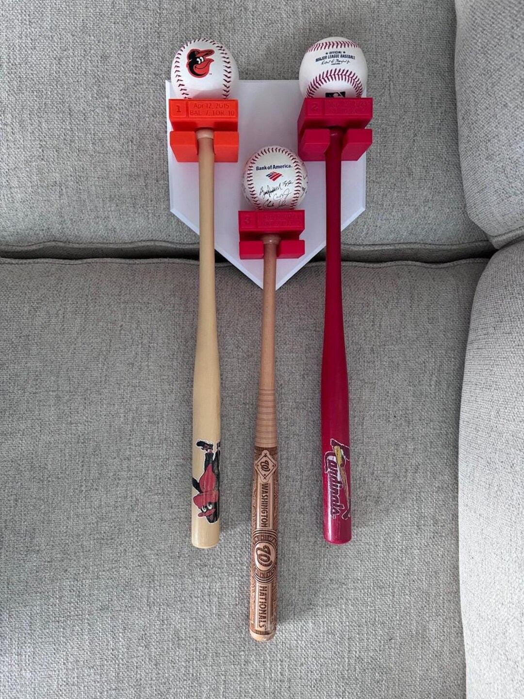 Custom Modular Mini-baseball Bat and Ball Holder - Etsy