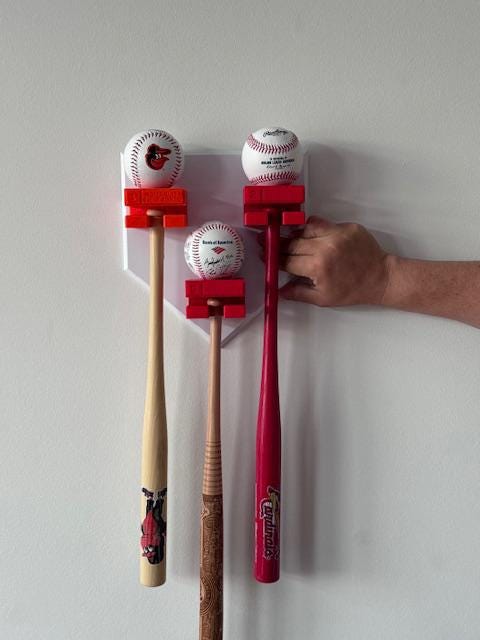 Custom Modular Mini-baseball Bat and Ball Holder - Etsy