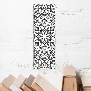 Coloring Bookmarks, Set of 4 Printable Mandala Bookmarks- Digital ...