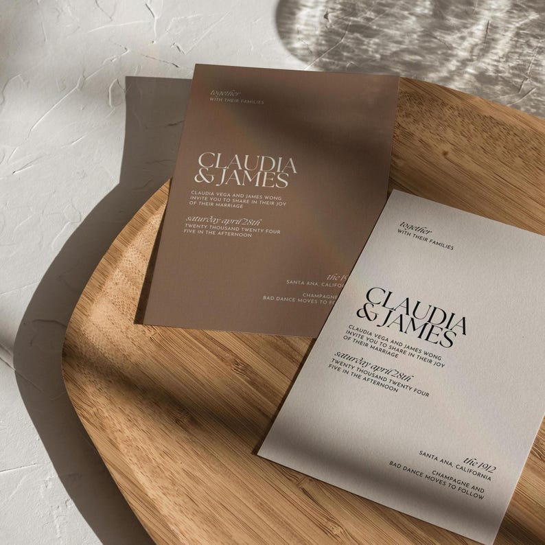 Wedding Invitation Template | Digital Invite Suite | Canva Template ...