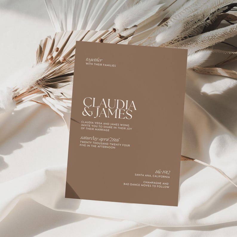 Wedding Invitation Template | Digital Invite Suite | Canva Template ...
