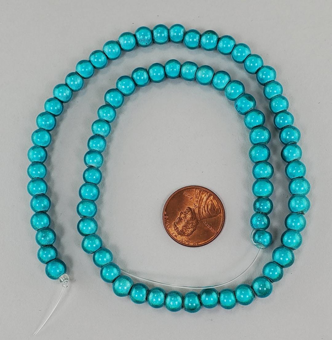 1 Strand 6 Mm Turquoise Acrylic Wonder Beads 16 Inches Long - Etsy