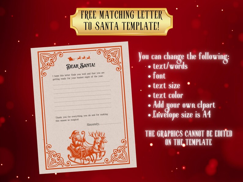 Official Letter From Santa, Nice List Certificate, Custom Christmas ...