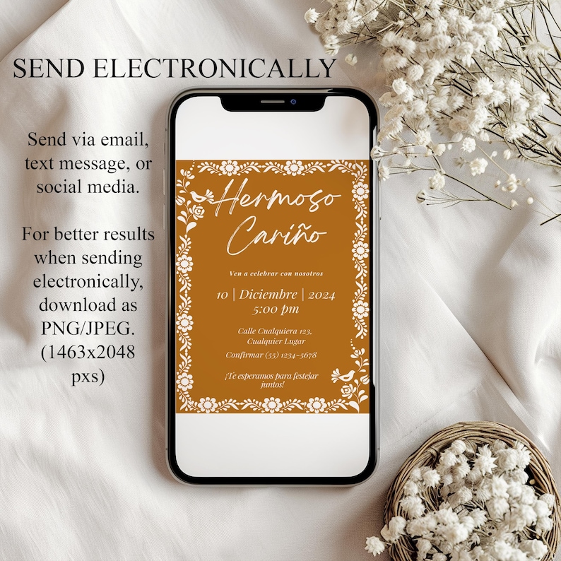 Hermoso Carino Invitation Cielito Lindo Invitation Editable Template ...