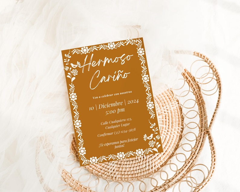 Hermoso Carino Invitation Cielito Lindo Invitation Editable Template ...