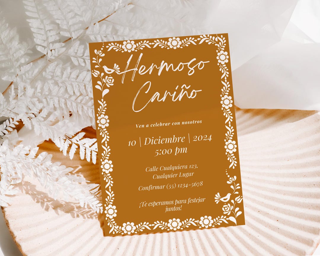 Hermoso Carino Invitation Cielito Lindo Invitation Editable Template ...