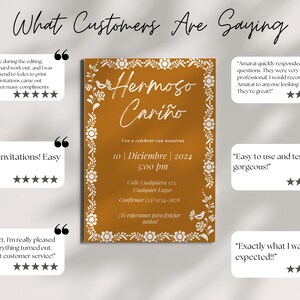 Hermoso Carino Invitation Cielito Lindo Invitation Editable Template ...