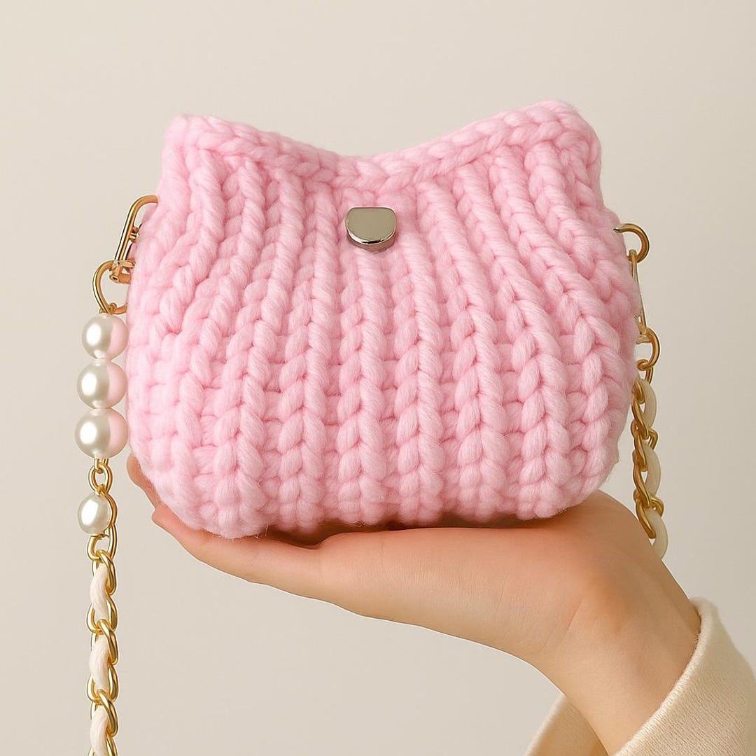 Crochet Pouch Bag Pattern – One-piece Mini Purse Tutorial (PDF) - Etsy