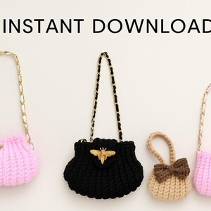 Crochet Pouch Bag Pattern – One-piece Mini Purse Tutorial (PDF) - Etsy