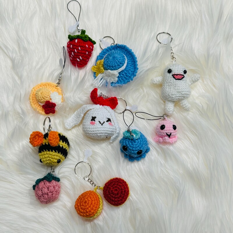 Crochet Animals Keychain - Etsy